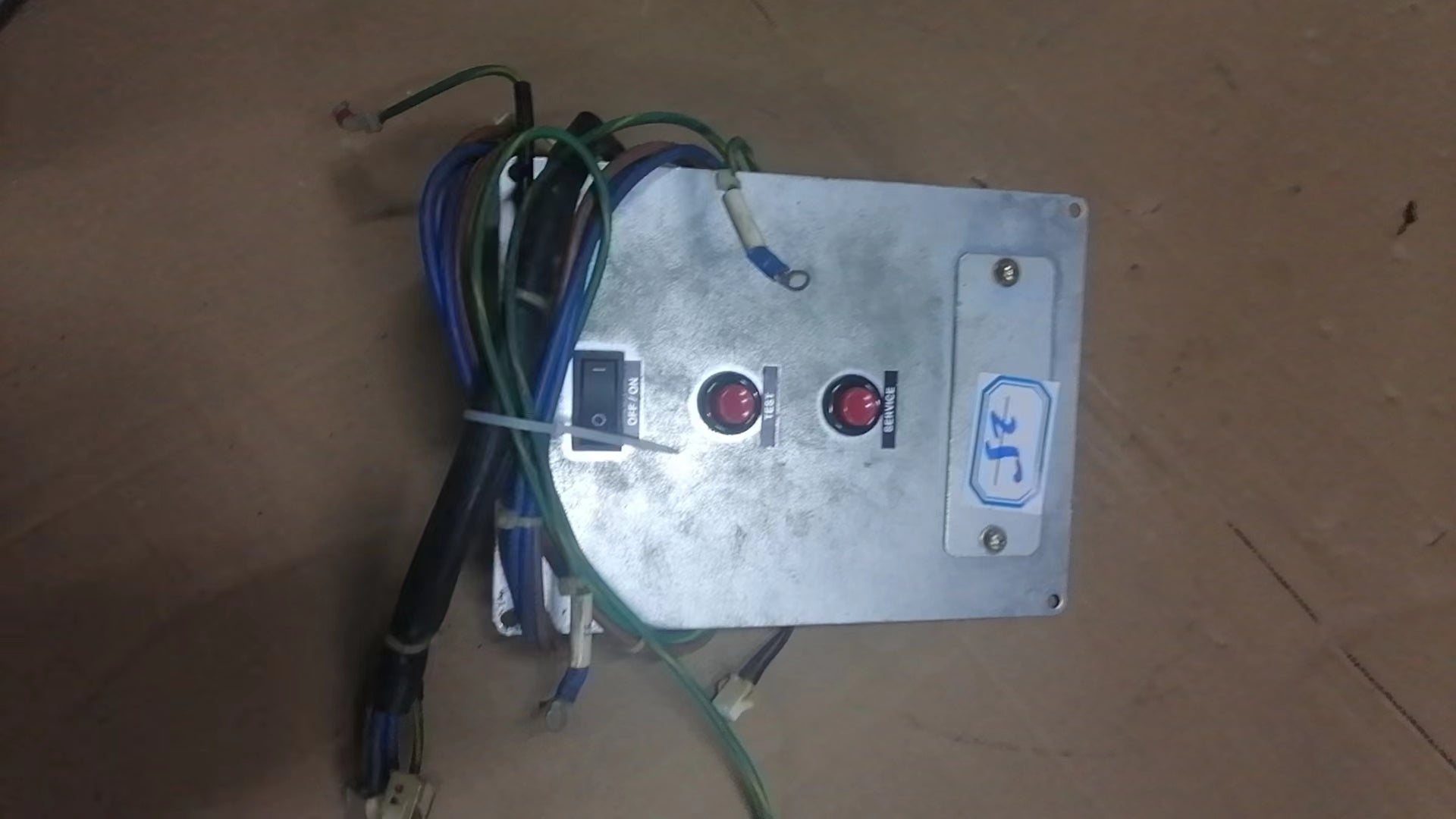 NAMCO Wangan Midnight ARCADE TEST AND SERVICE BUTTON PANEL #26