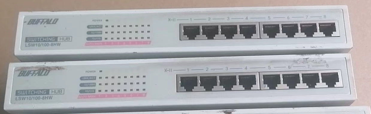 BUFFALO LSW10/100M-8HW SWITCH HUB 8x LAN 10/100M