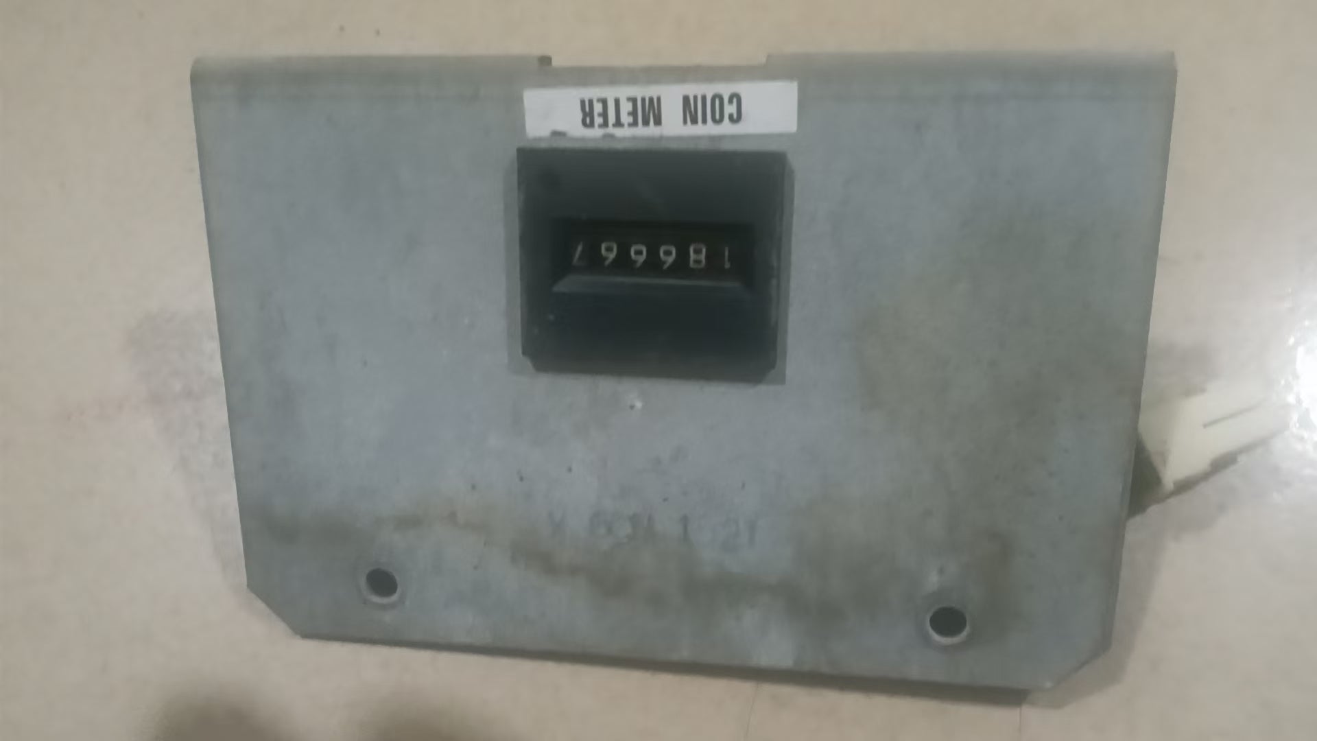 ARCADE Sega L.A.Machineguns Coin Meter Counter