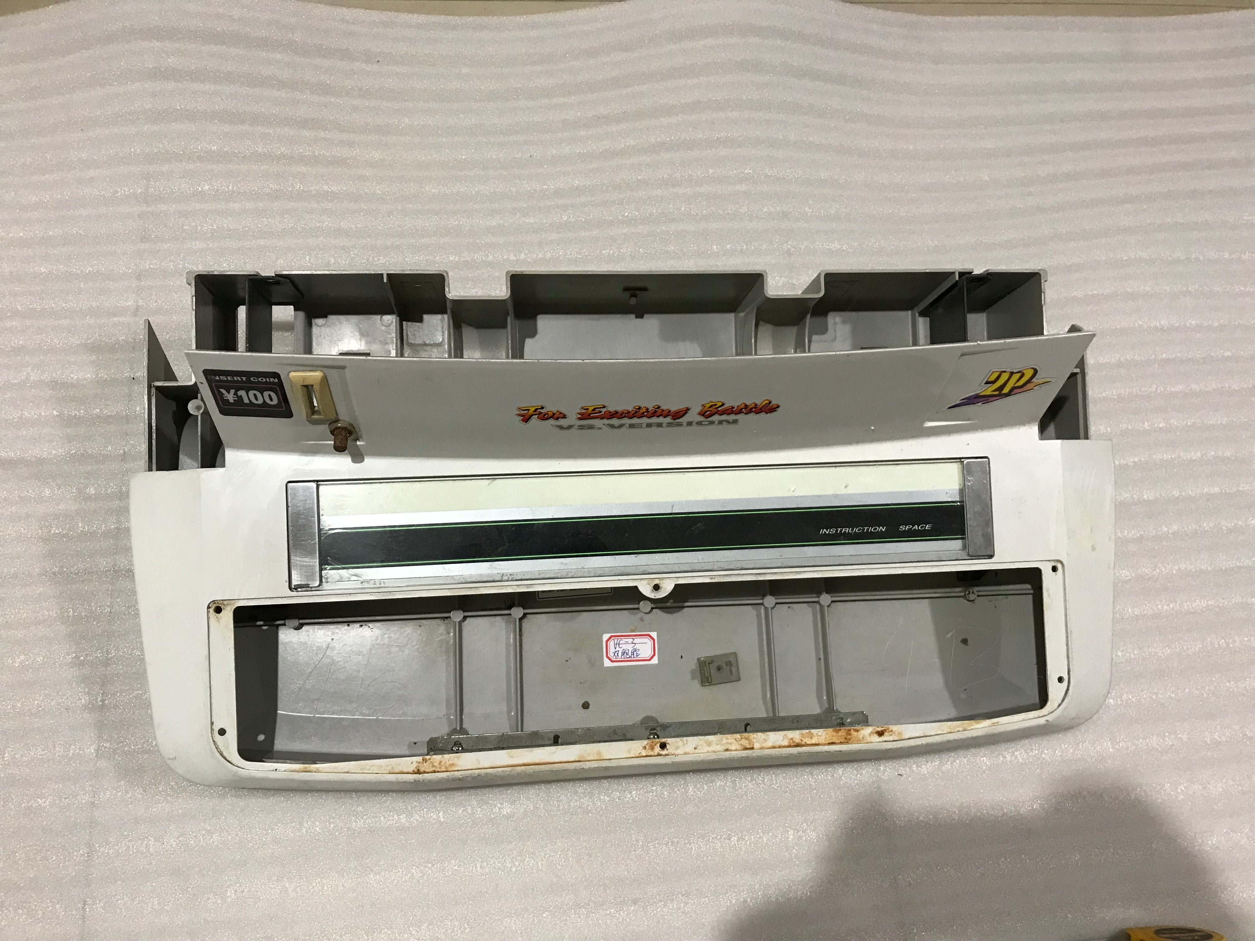 SEGA versus city cabinet control panel frame