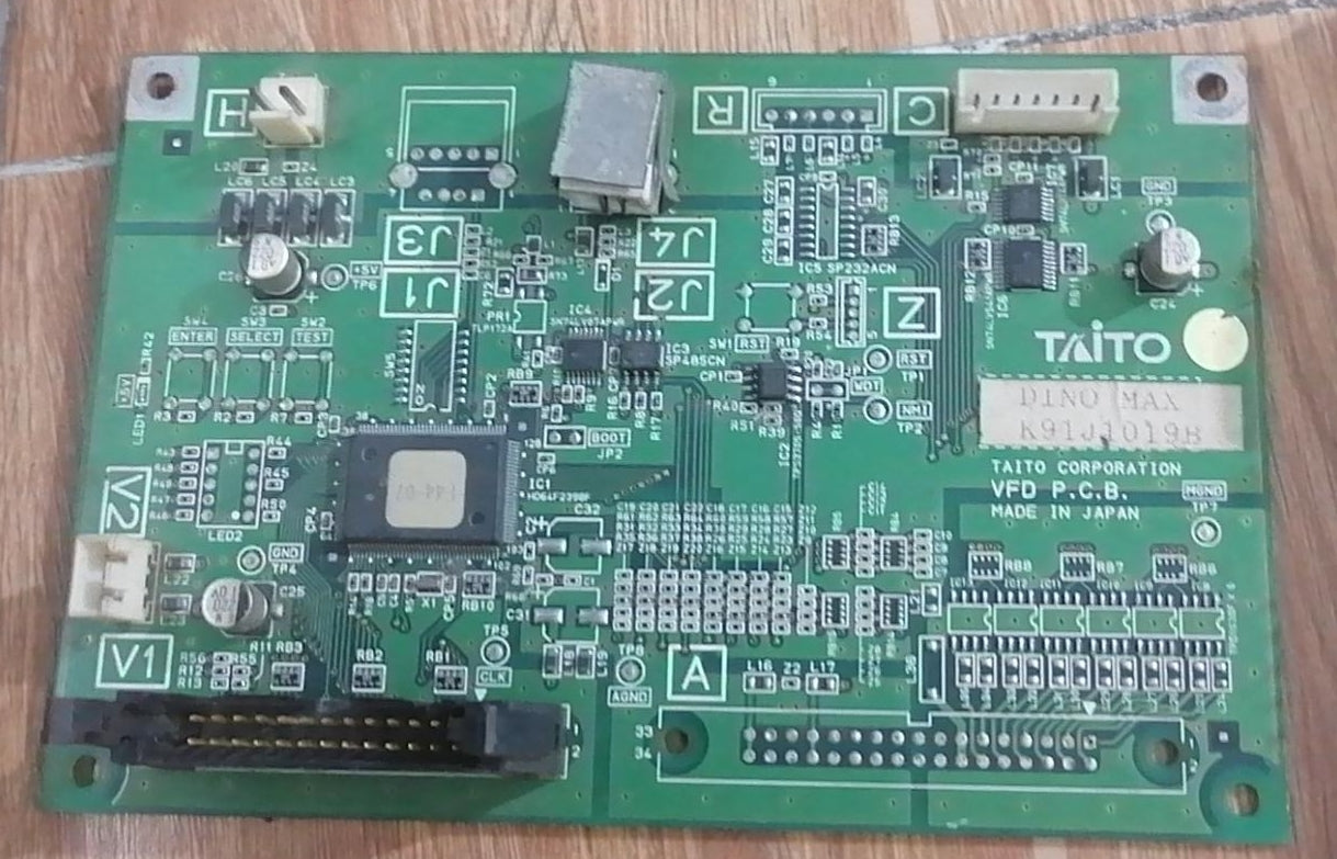 TAITO ARCADE VFD PCB K91J1019B UNTESTED
