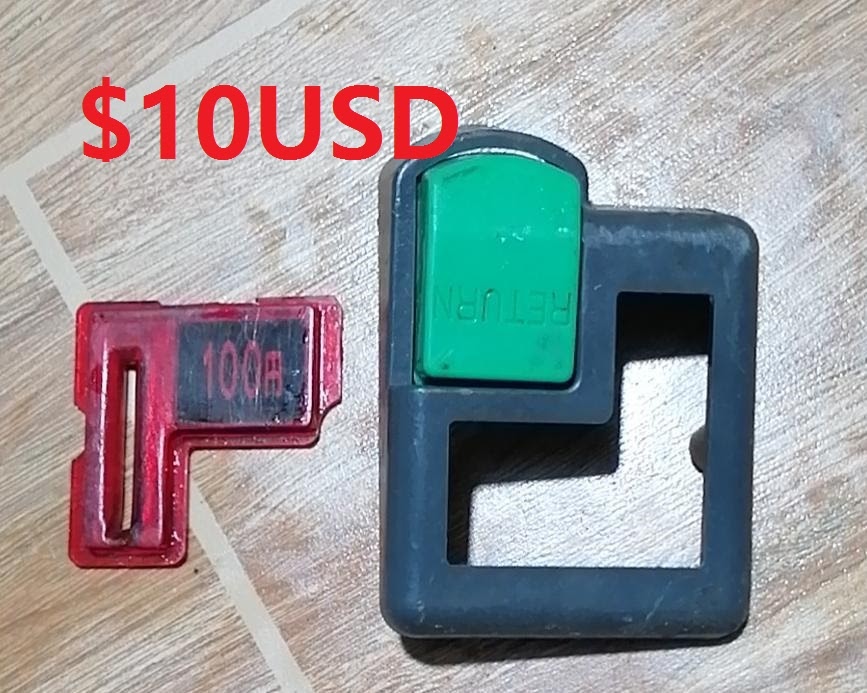 Sega Plastic 1 Coin Door Entry Bezel