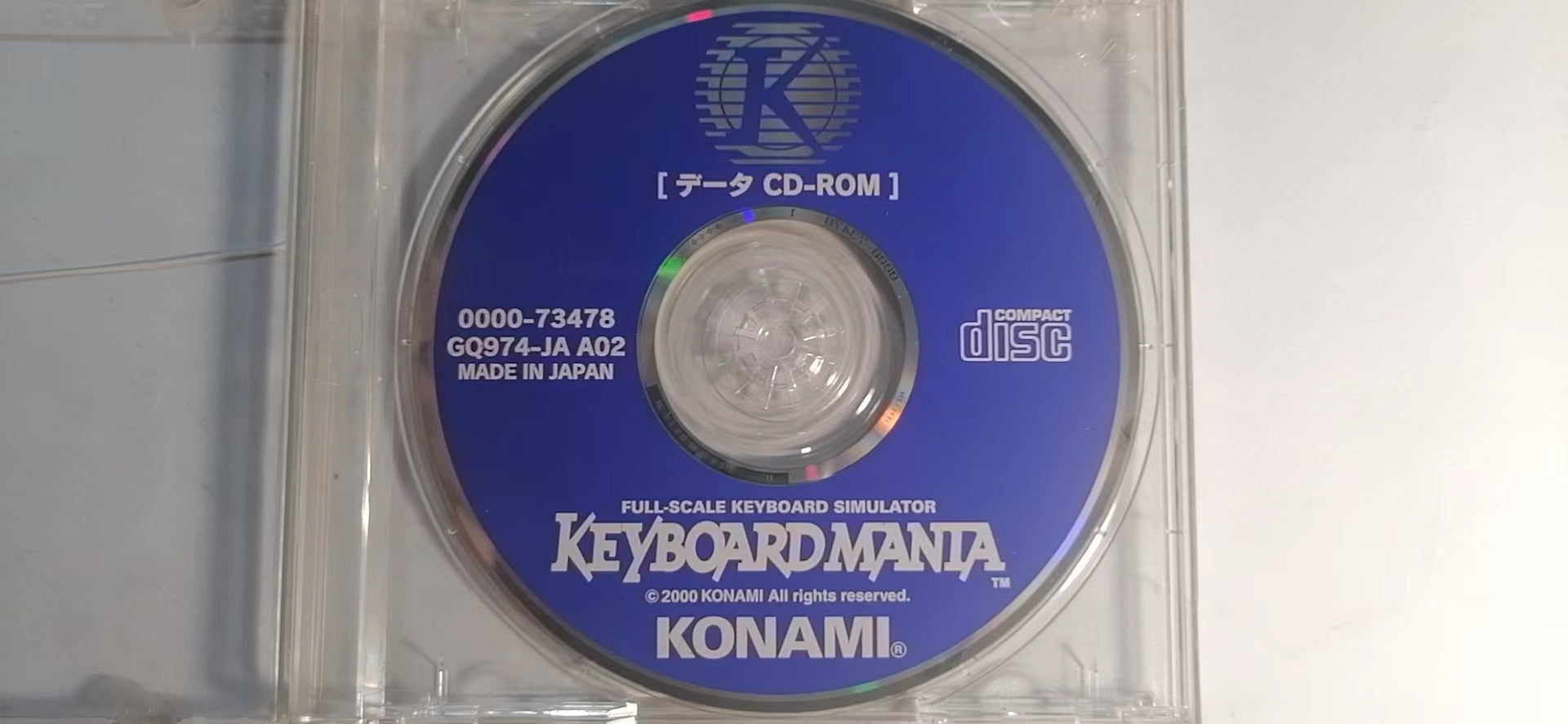 konami cd-rom KEYBOARD MANIA disc only